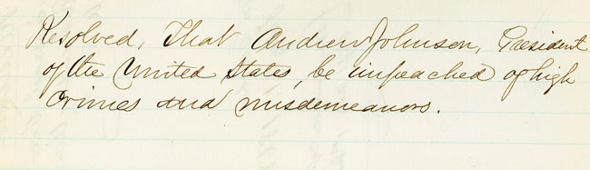 Andrew Johnson’s impeachment and the legacy of the Civil War | Miller ...